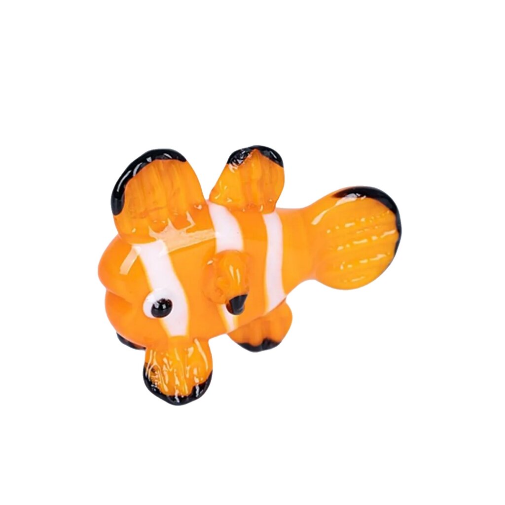 Коллекционное художественное стекло Миниатюрная стеклянная фигурка рыбы Миниатюрные фигурки животных