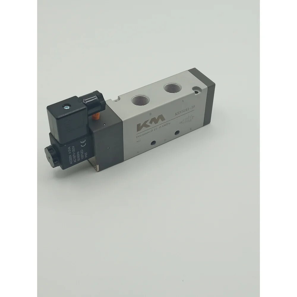 Пневмораспределитель Контактная Механика 5/2, G3/8, 220 VAC KRV5241-10E2