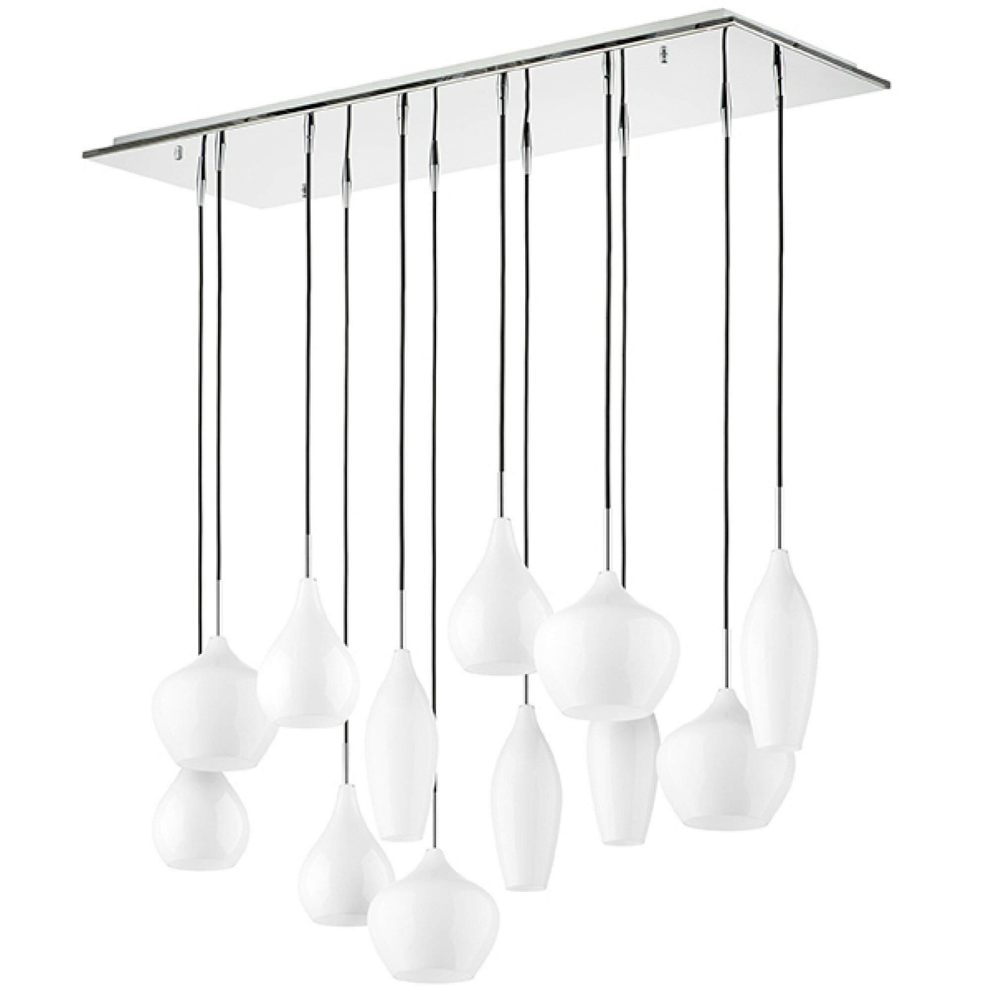 Подвес Lightstar 803120 Подвес PENTOLA 12x40W E14 хром/белый