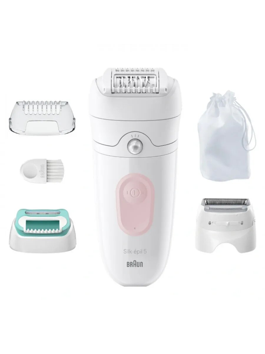 Эпилятор Braun SE5-050 2 скорости 4 насадки