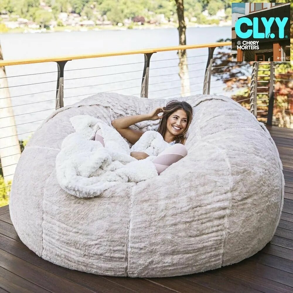 Кресло-мешок Диван, Замша искусственная, Оксфорд 600, Размер XXXL, разноцветный