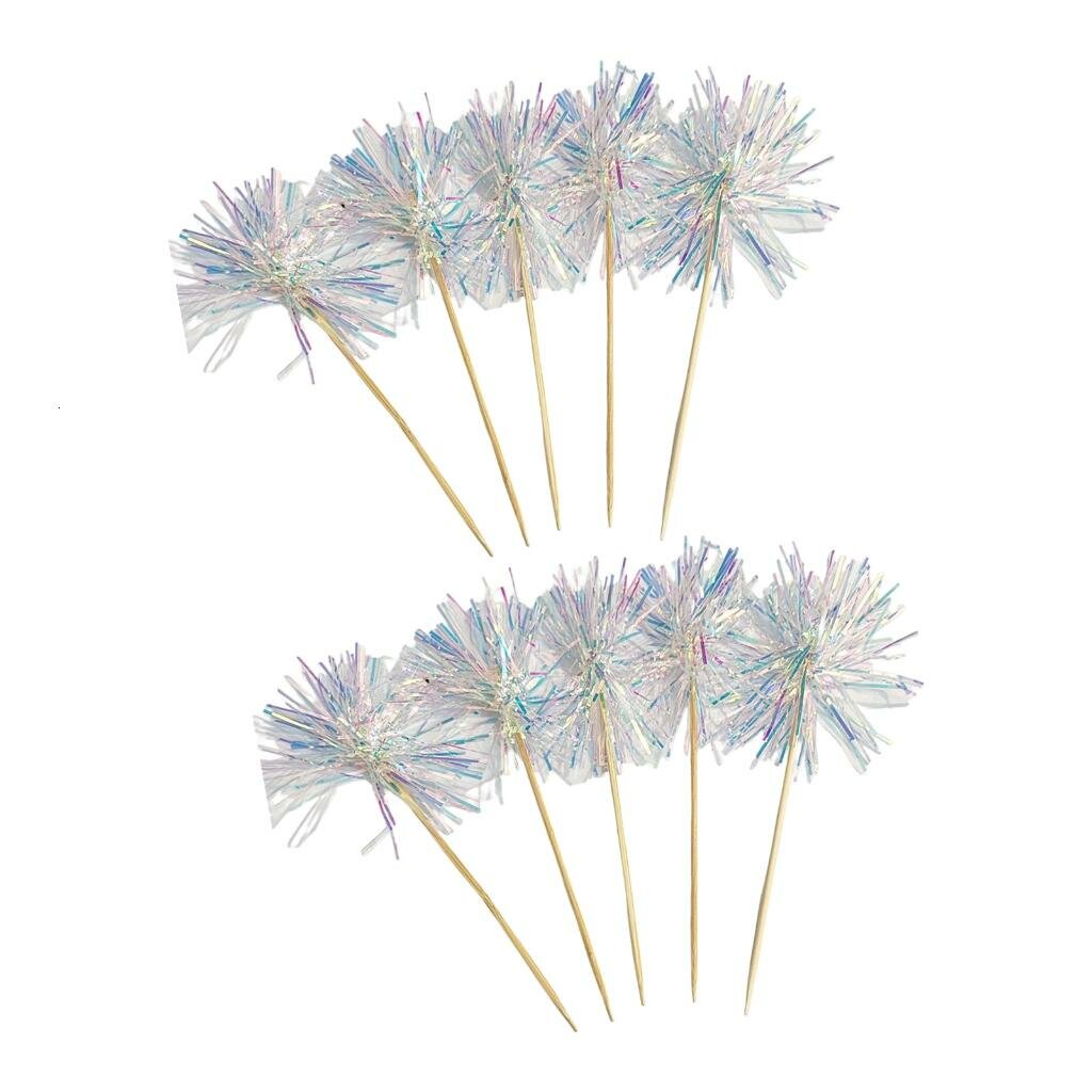 Декоративные деревянные шпажки для торта, Белый