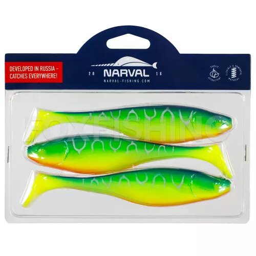Силиконовая приманка Narval Commander Shad 14cm #002 3шт.