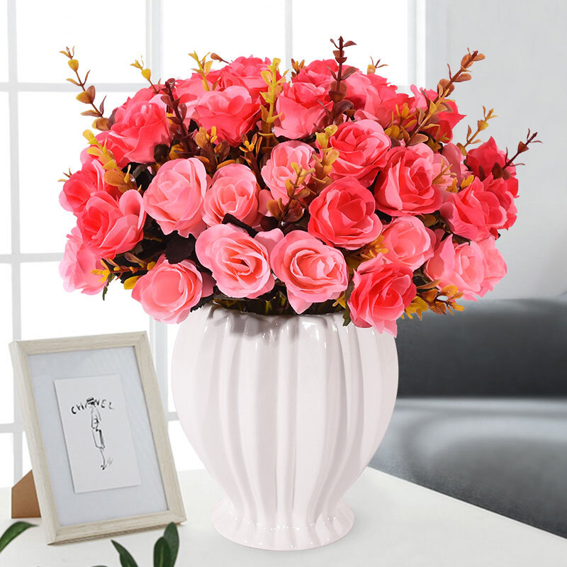 Искусственные цветы подсолнуха, пластиковые цветы, украшения для журнального столика в гостиной, цветы для обеденного стола, декор для помещений, комнатные растения, букеты, декоративные цветы.