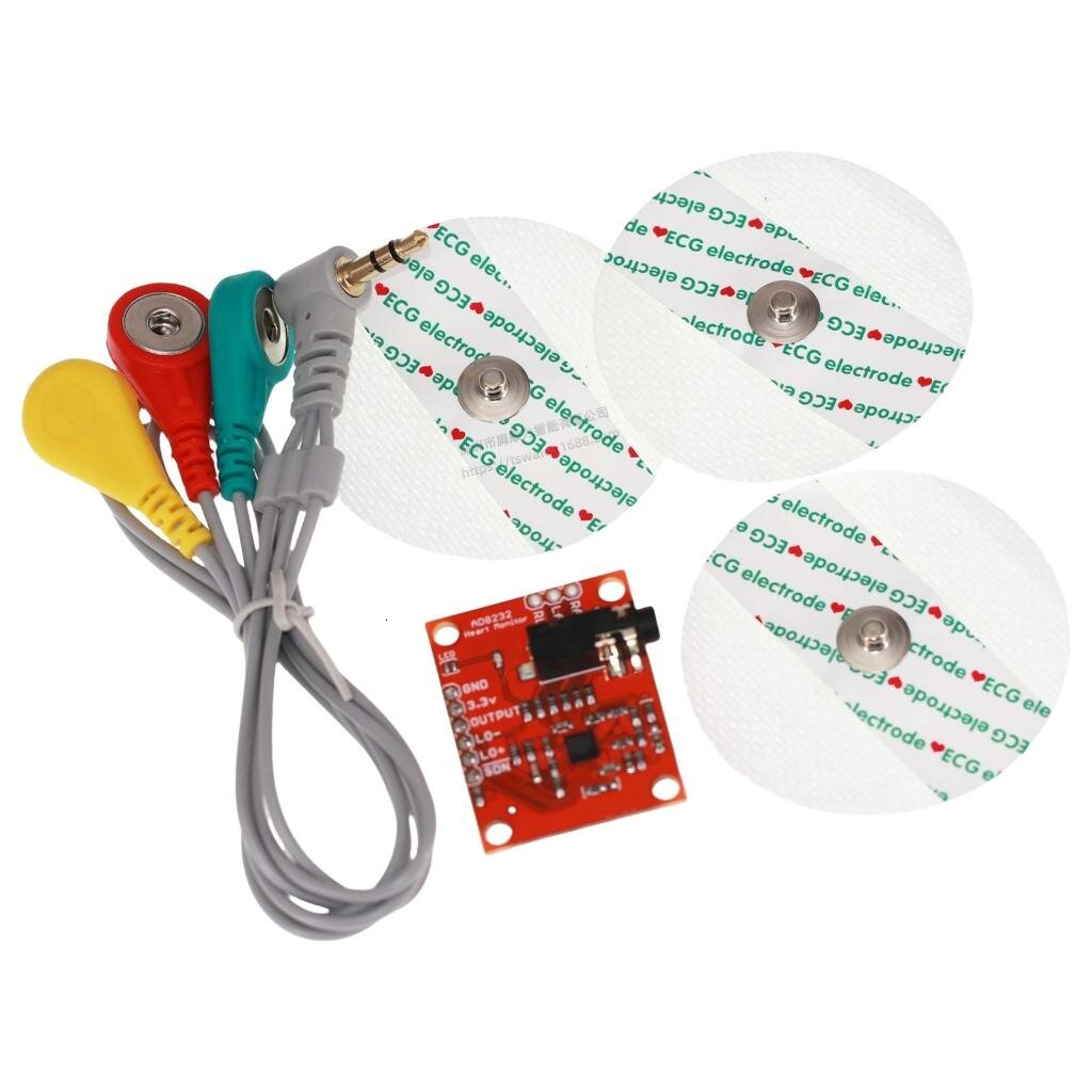 Модуль усилителя сигнала ЭКГ AD8232, костюм