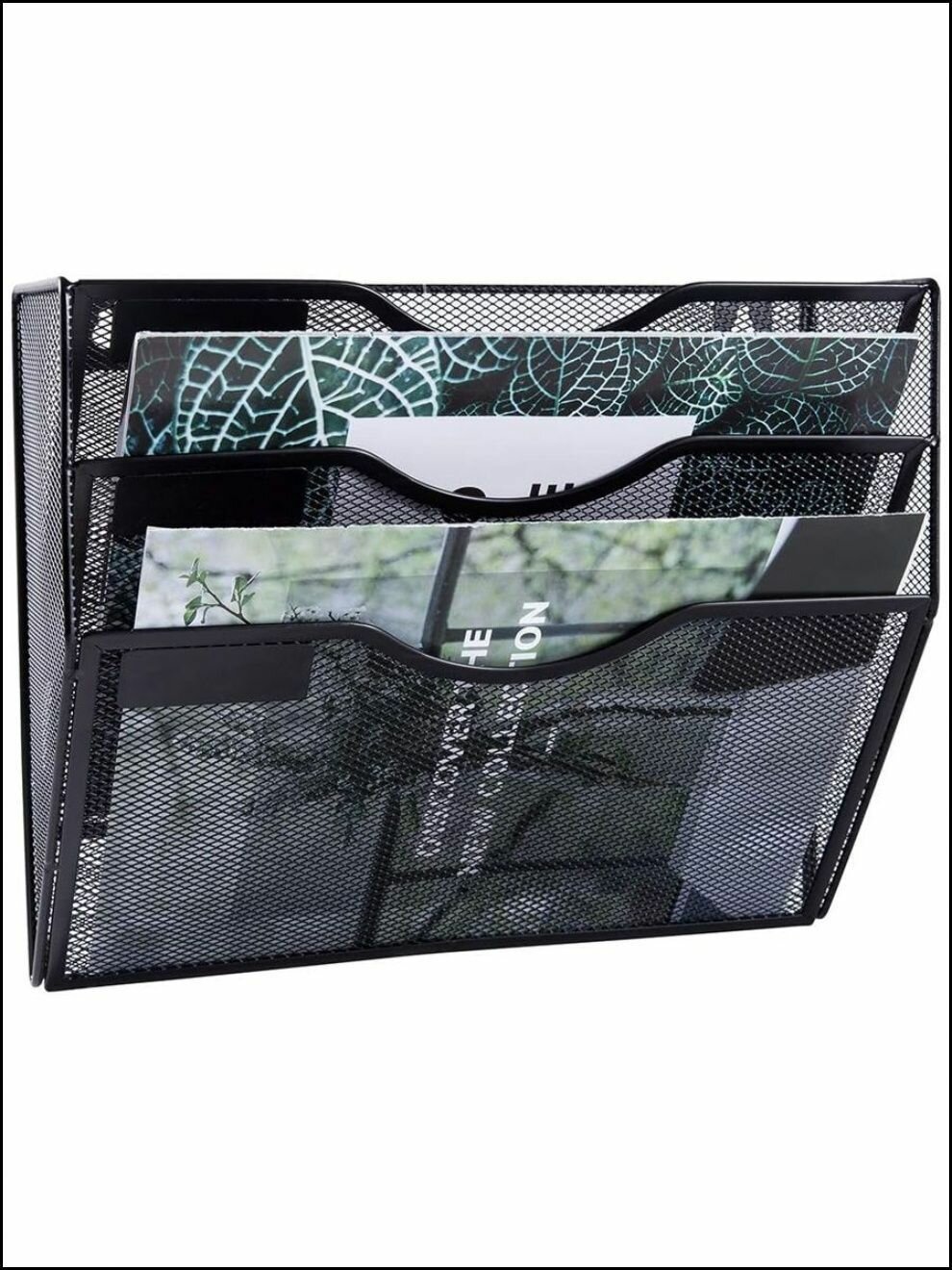 Карманный сетчатый настенный органайзер для файлов, настенная папка, место для хранения буфера обмена и стеллаж для журналов