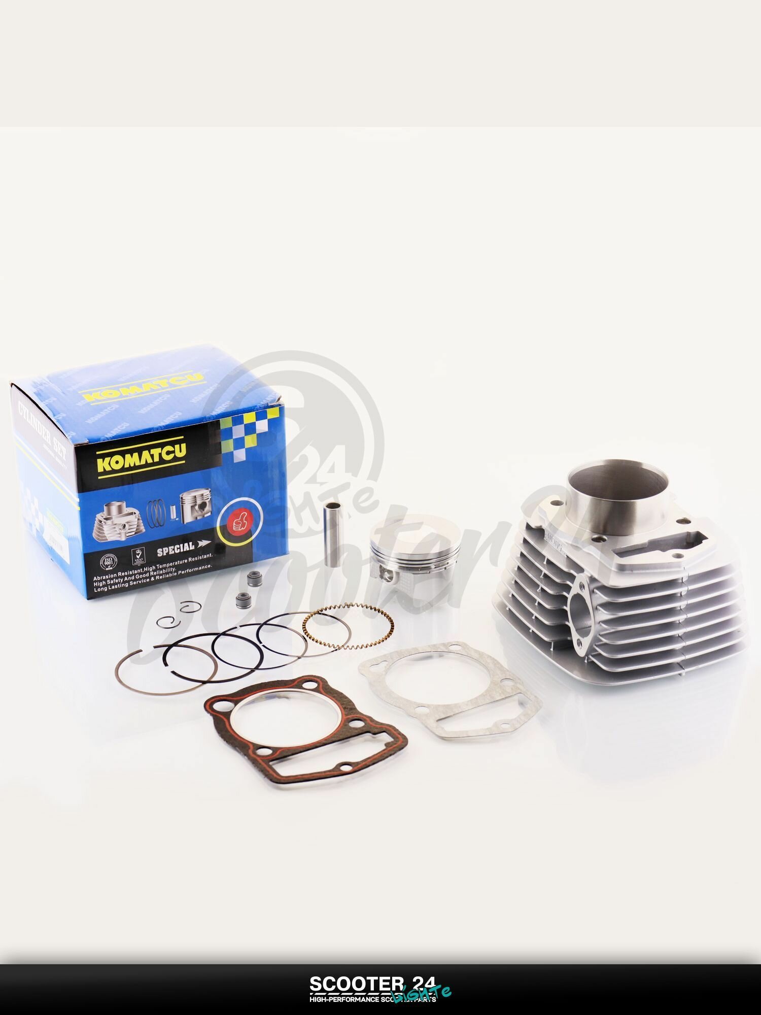 Поршневая группа ЦПГ на китайский 4T мотоцикл и мопед CB 250 ( 65.5, p--15. h-81.5) "KOMATCU"