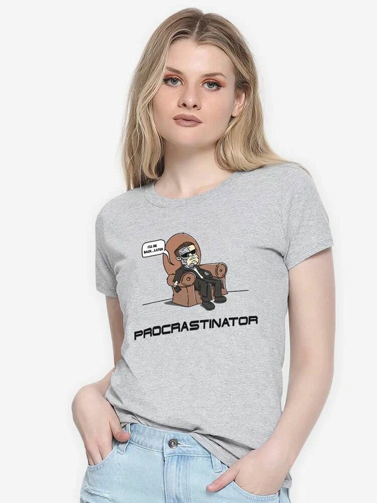 Футболка Procrastinator - I'll be back... later / Терминатор