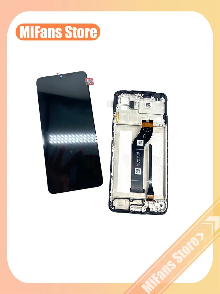 Подходит для экрана Redmi 13C/13R в сборе с рамкой