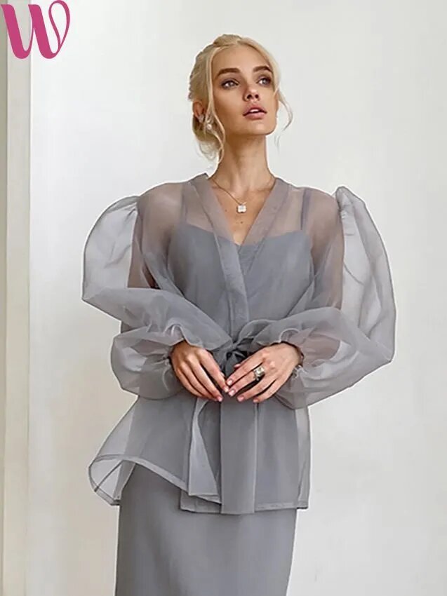 Рубашка Zara блузка из органзы женская