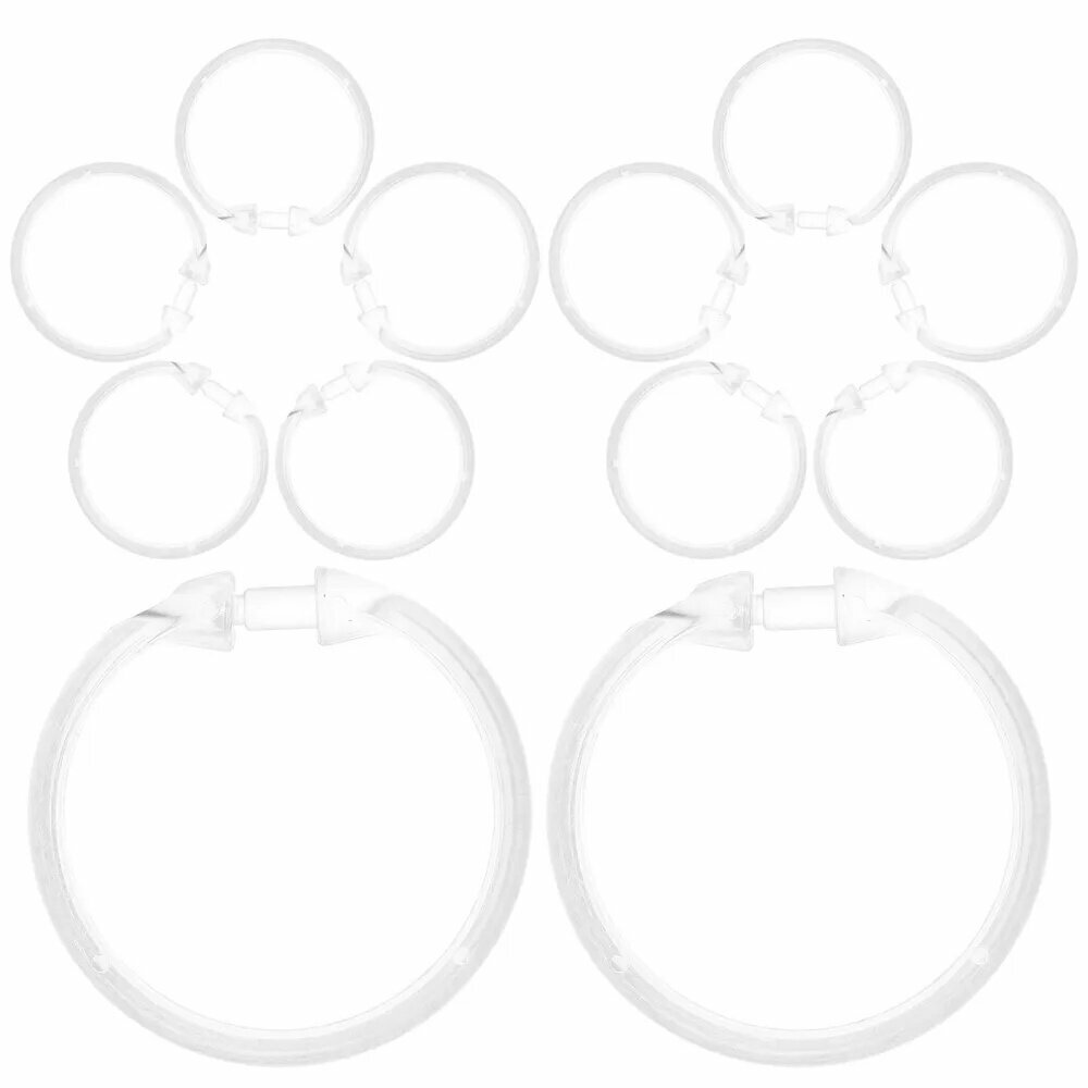 Кольца для шторки в ванной