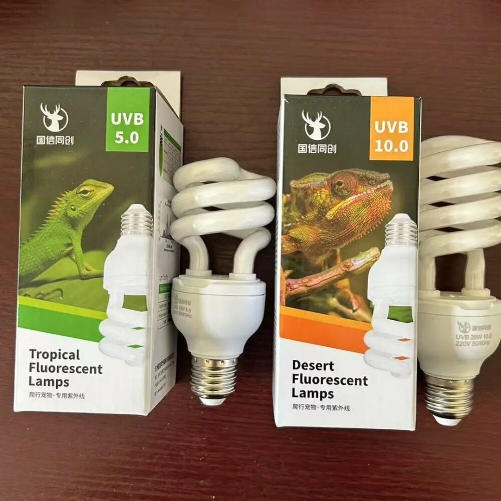 Лампа УФ для террариума 5.0 uvb 26вт (подходит для рептилий)