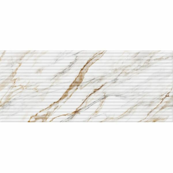Gracia Ceramica Плитка Ideal white белый 02 рельеф глянц 25x60 9 мм арт. 010100001534 (цена за 1.2 м2)