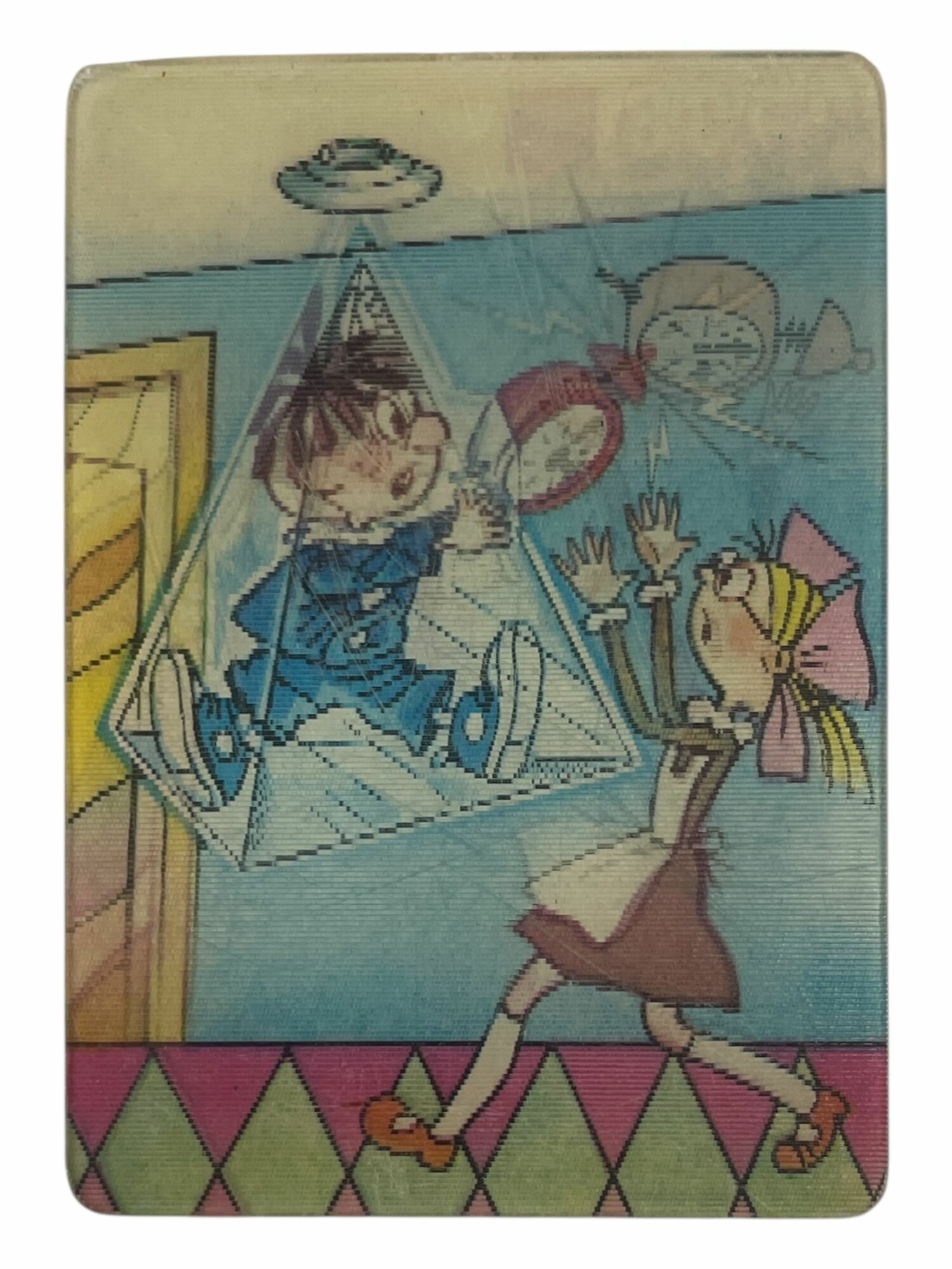 Советский винтажный переливающийся календарь, советская мультипликация, сделано в СССР