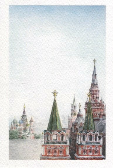 Открытка "Москва. Вид на Красную площадь"