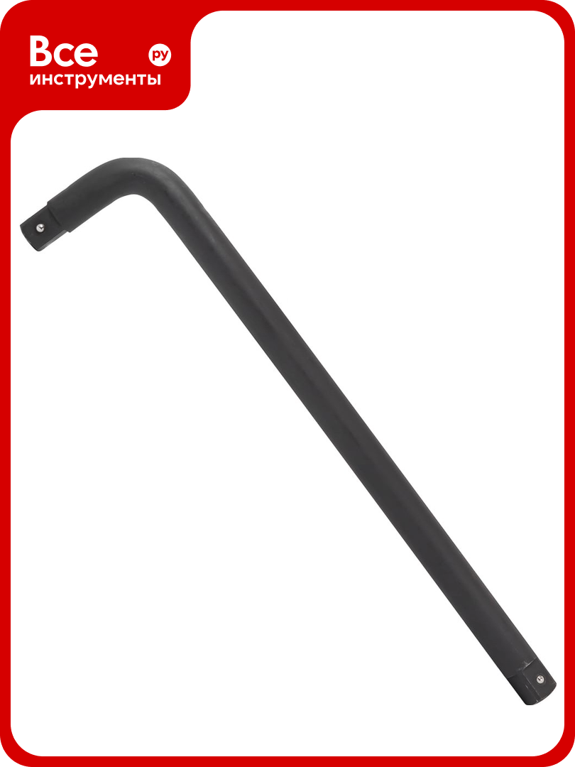 Усиленный двухсторонний вороток Rockforce 1"DR Г-образный, 550 мм RF-8158550MPB 52619 из CrMo сплава с вороненым