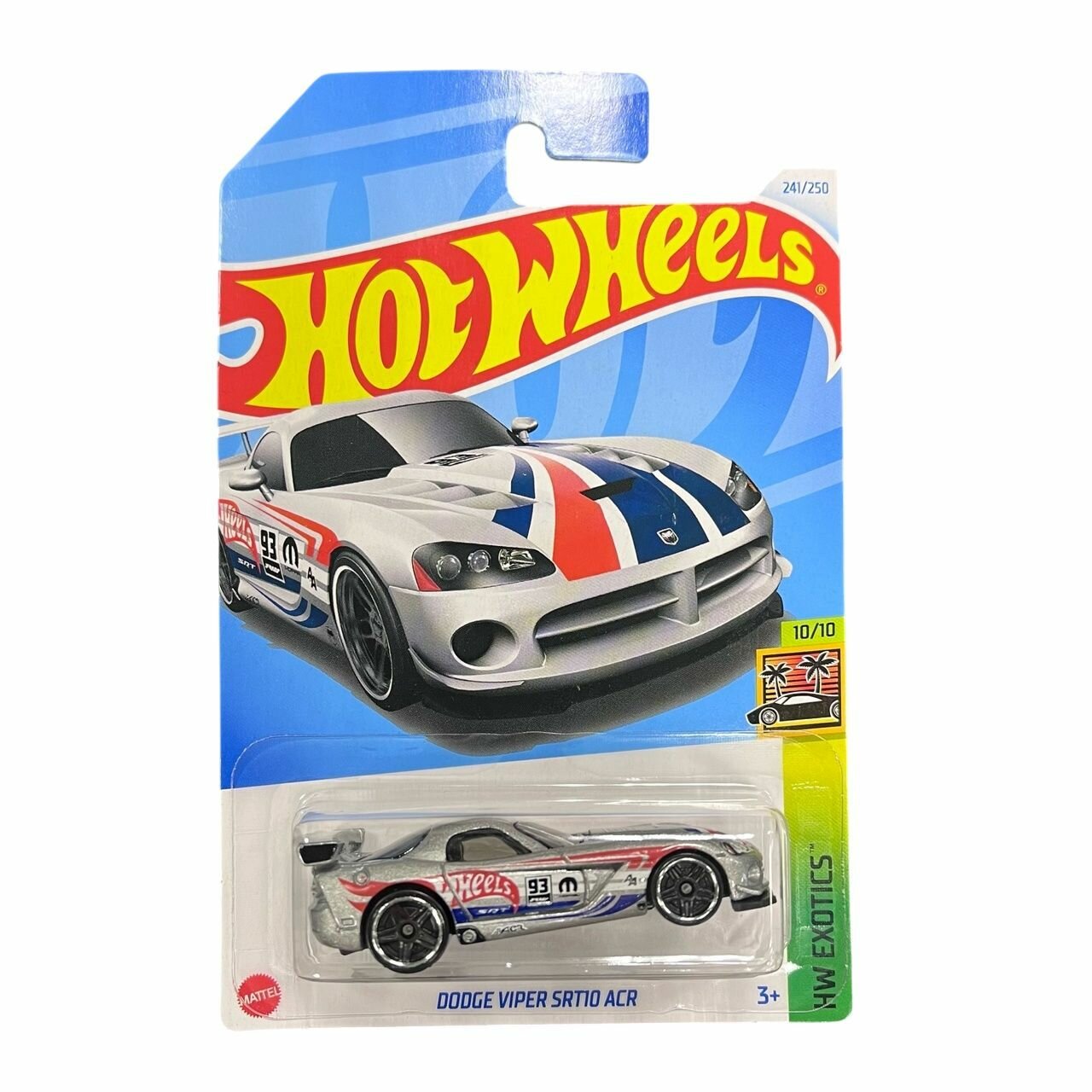 Hot Wheels Машинка металлическая масштаб 1:64 DODGE VIPER SRT10 ACR