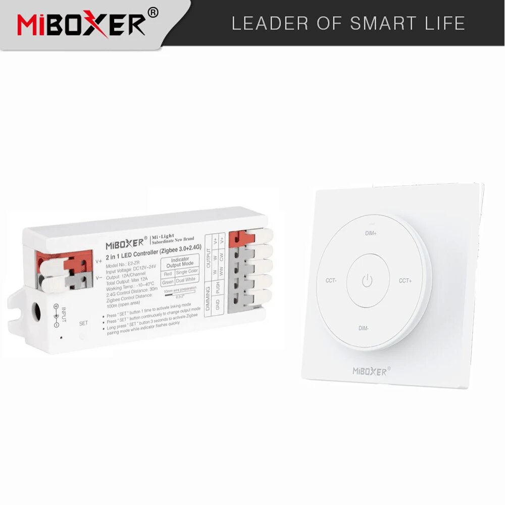 Диммер YSRSAI E2-ZR Zigbee 3.0 для светодиодной ленты Белый, White Set A