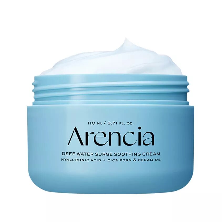 Крем для лица ARENCIA DEEP WATER успокаивающий с гиалуроновой кислотой, пдрн и церамидами 110 мл