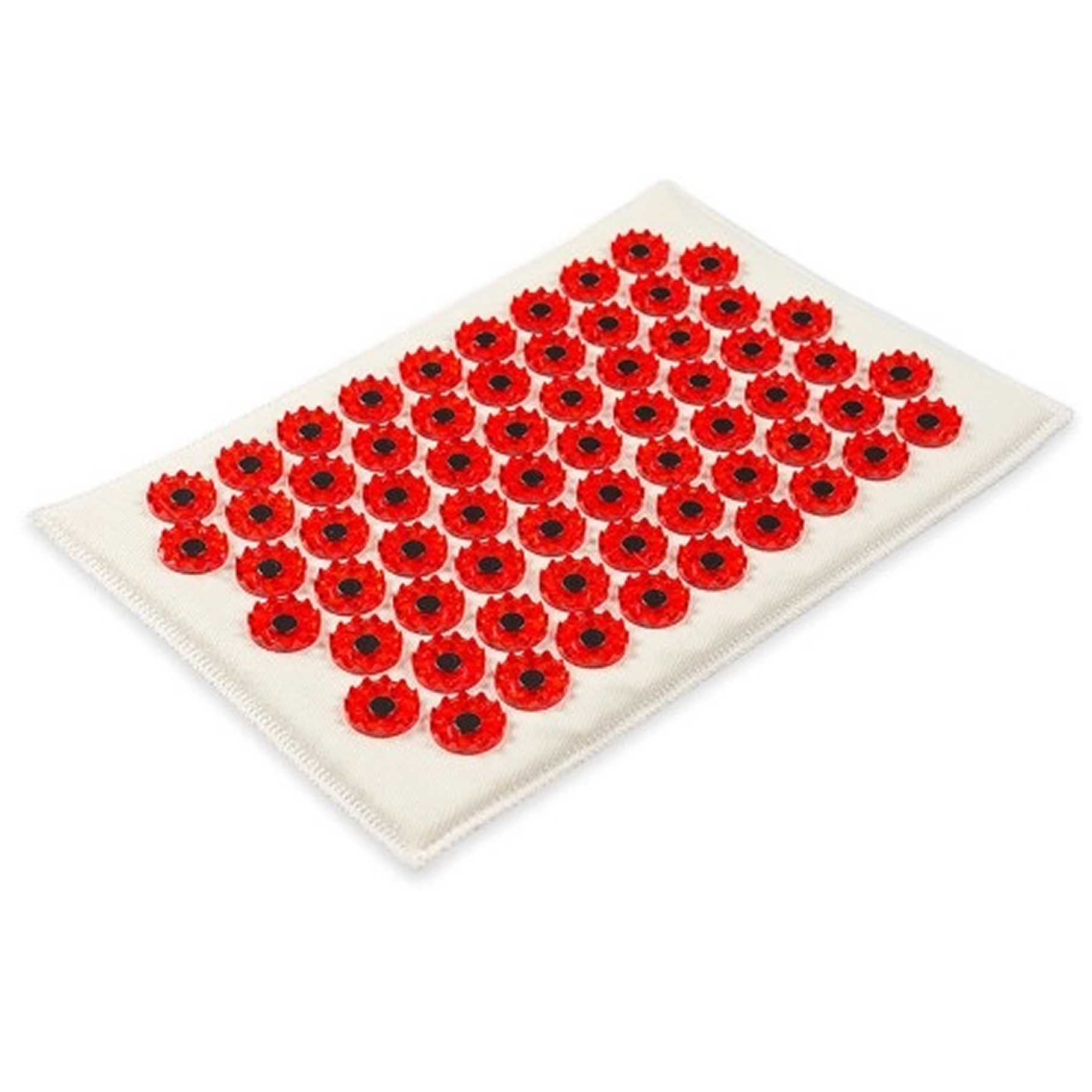 Иппликатор Кузнецова Тибетский массажный магнитный на мягкой подложке красный 17x28см