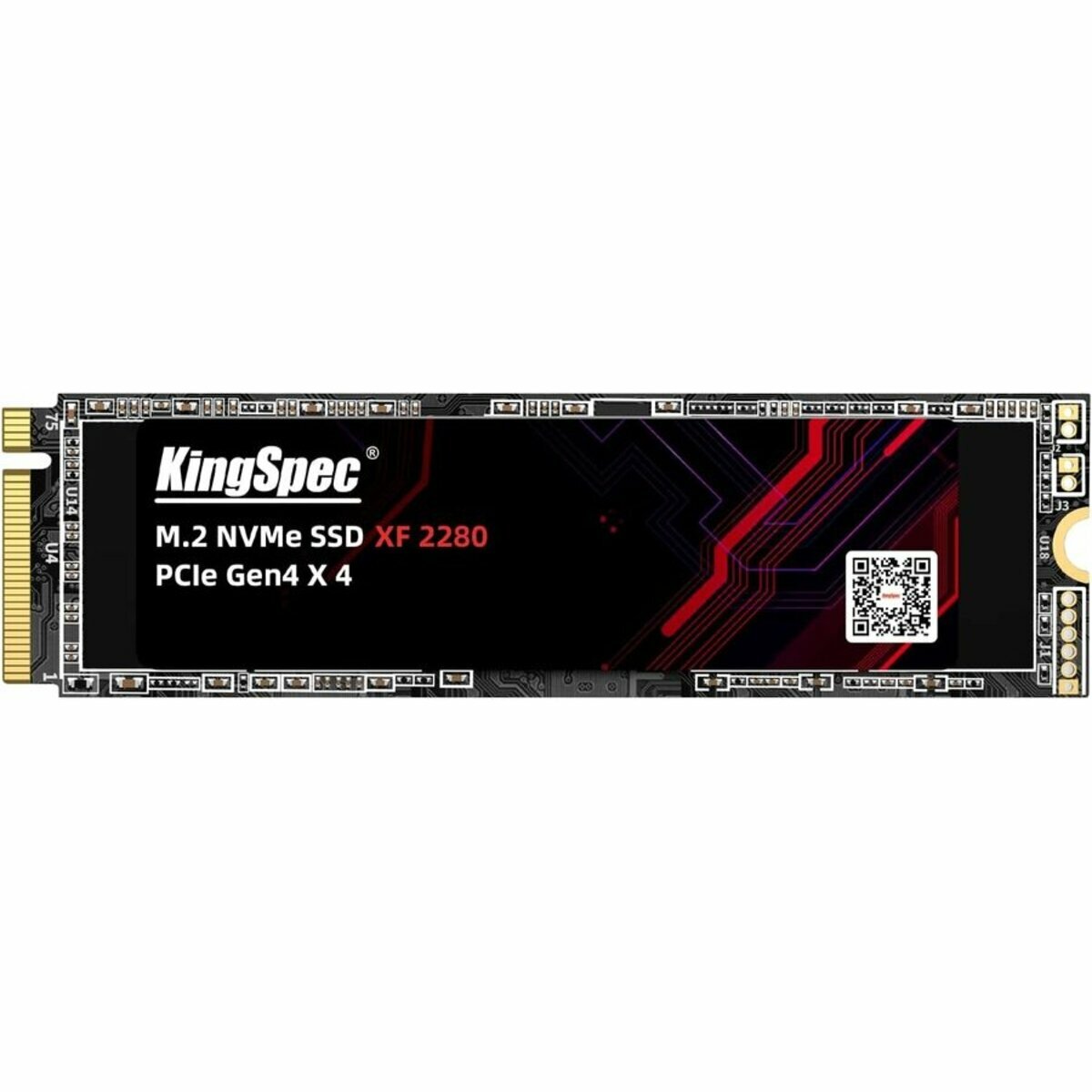 Внутренний SSD-накопитель KingSpec XF-1TB, 1TB, PCI-E 4.0x4, M.2 2280, NVMe