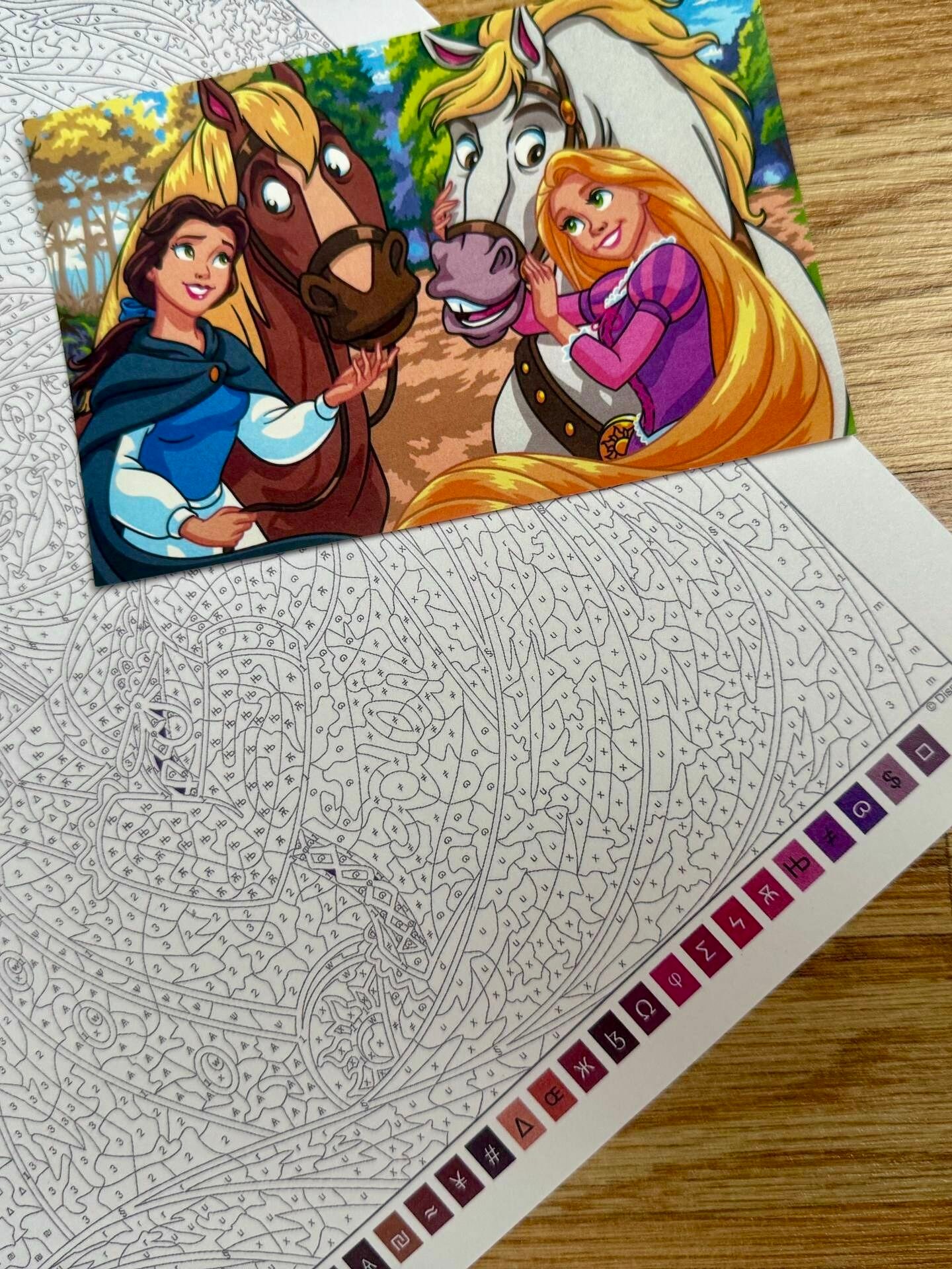 Постер по номерам Coloriages mysteres Disney