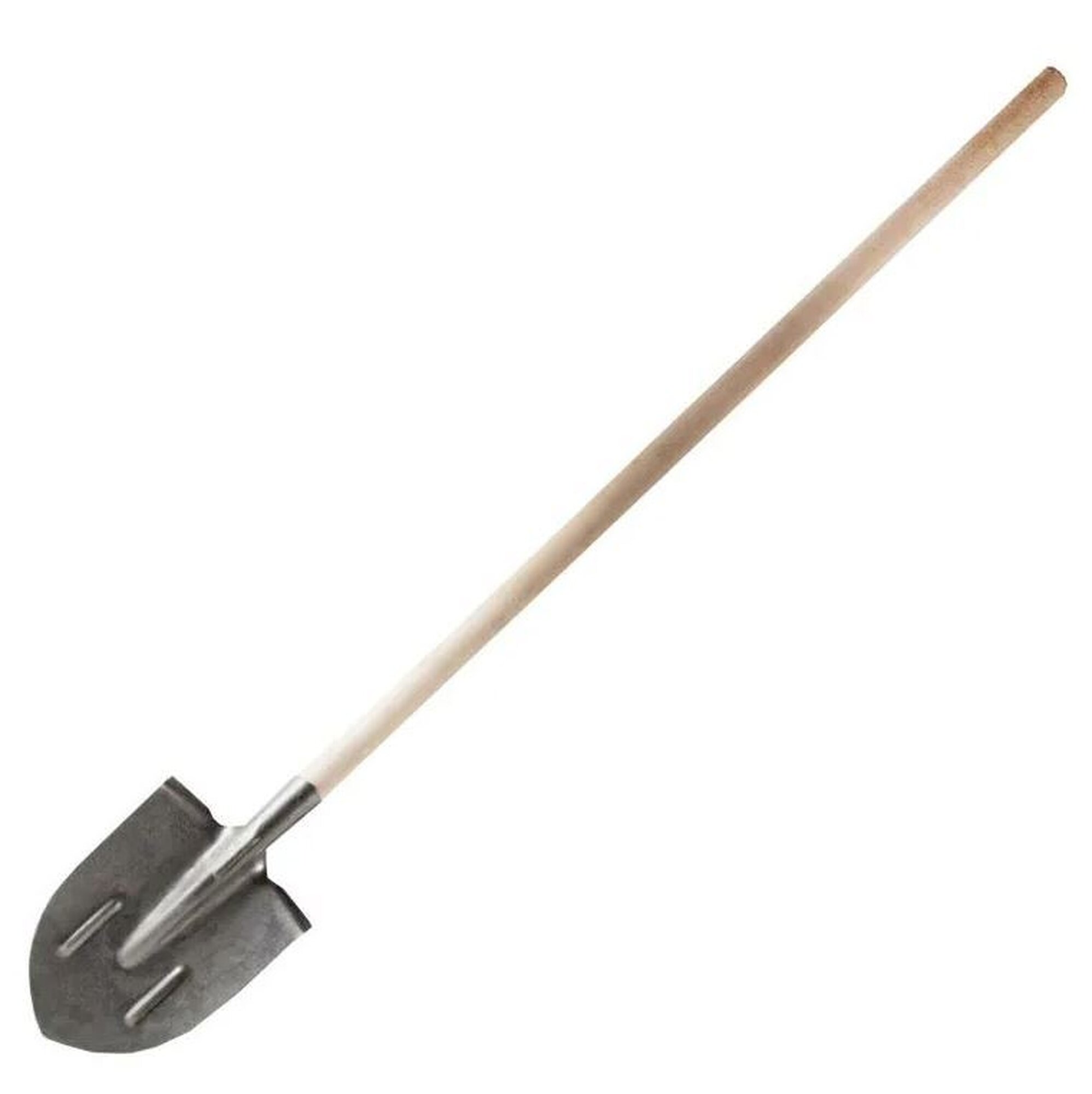 Лопата штыковая из рельсовая сталь усиленная с черенком экстра класса (вятка).