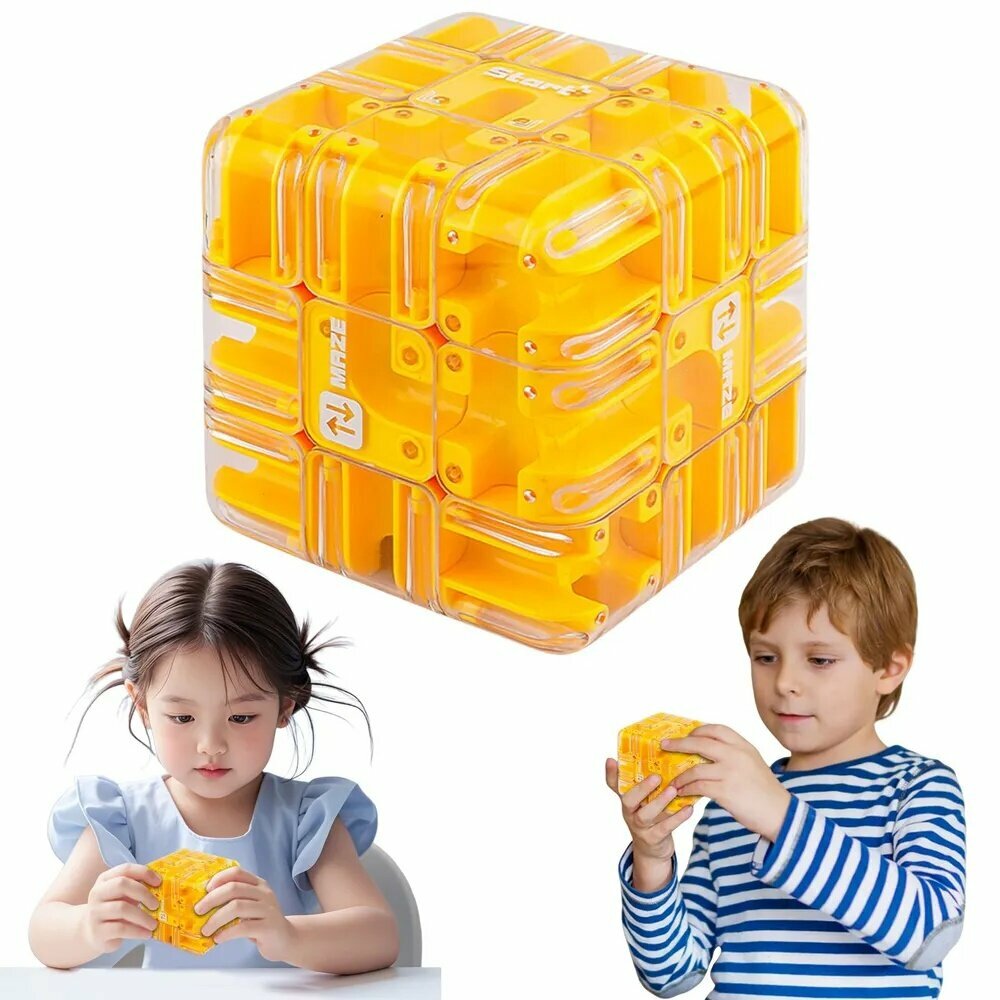 Игровые игрушки-лабиринты с 3D-головоломками, Кубик Рубика на шарикоподшипниках, Сенсорные игрушки