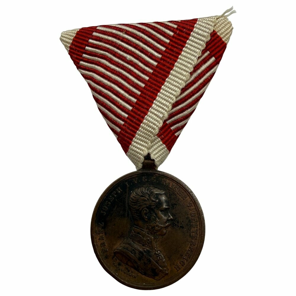 Австро-Венгрия, бронзовая медаль "Франц Иосиф I. За отвагу" 1914-1917 гг. (лот №2)