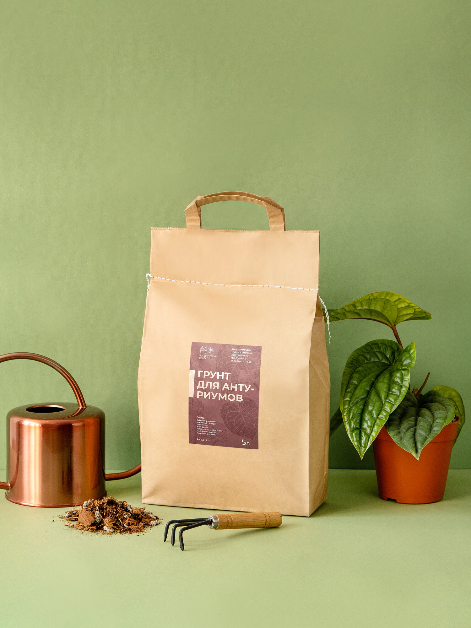 Грунт Ботанический Проект "Антуриум", для комнатных растений, 5 л