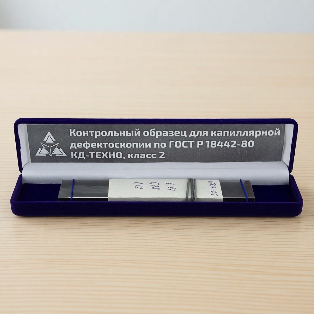 Контрольный образец для капиллярной дефектоскопии - класс 2