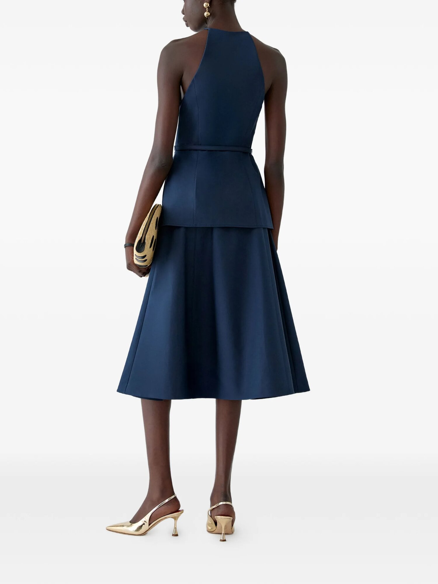 Топ CAROLINA HERRERA Button-front top, размер 2, blue — фото 1