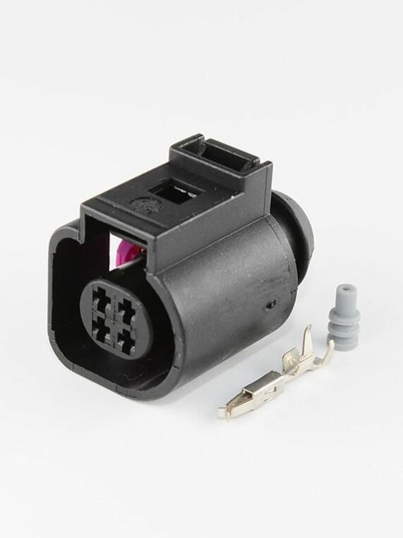 Разъем (колодка, фишка) 4 контактный (4 pin) 4B0973712 к датчику температуры Audi Volkswagen Skoda SEAT Ford