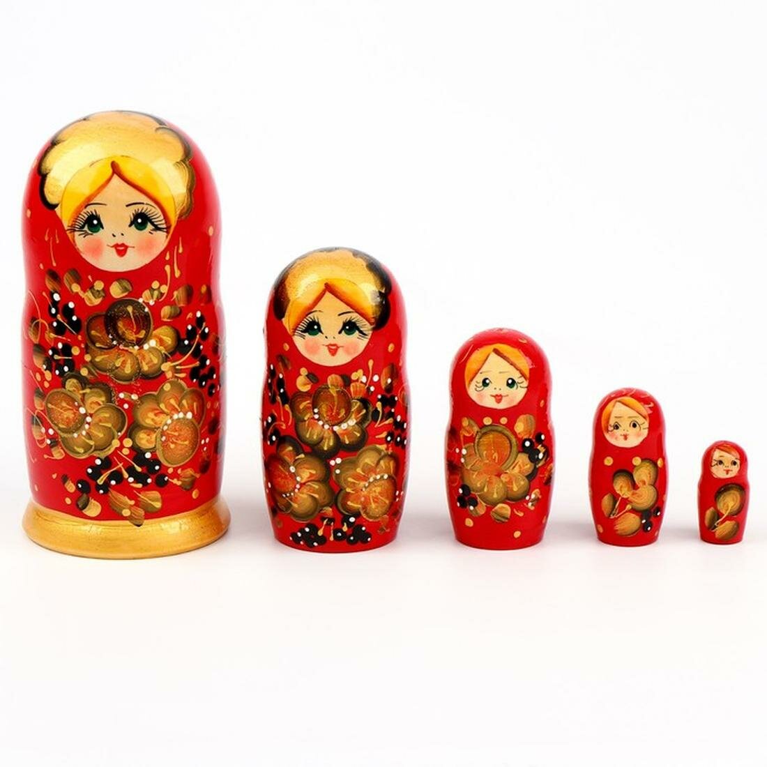Матрёшка ЛАС играс "5 в 1", разборная, дерево, 5 фигурок, Россия