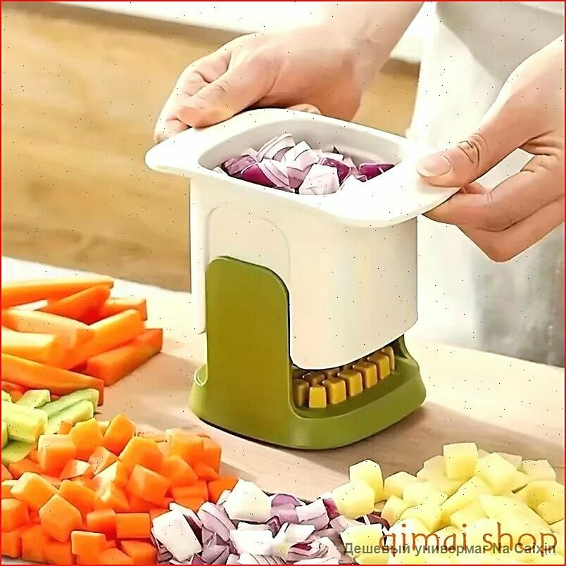 Овощерезка, терка, шинковка, нож для фигурной нарезки соломкой и кубиками картофеля фри, овощей и фруктов
