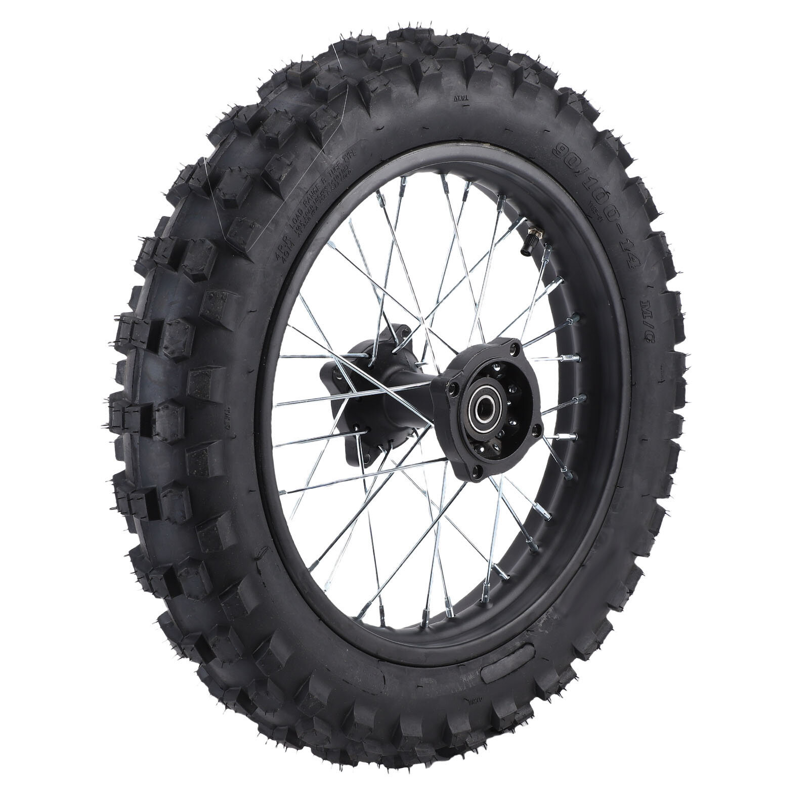 Задний колесный диск 14 дюймов 90/100-14 с шиной и осью 15 мм для CRF70 90 110 125 мл 140 мл 150 мл 160 мл