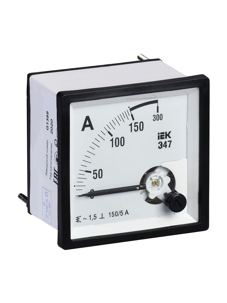 Амперметр Э47 72х72мм 150/5А кл. точн. 1.5 IEK IPA10-6-0150-E