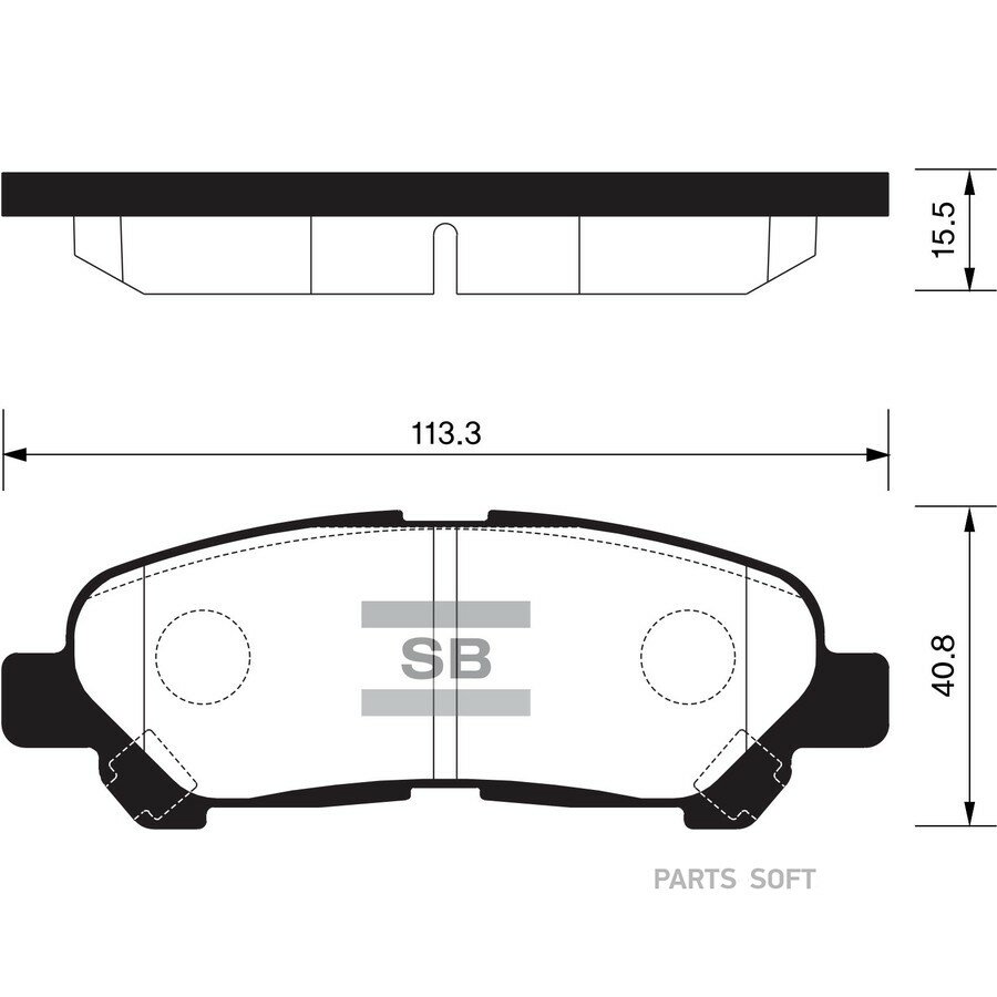 SANGSIN BRAKE SP2136 Колодки тормозные задние