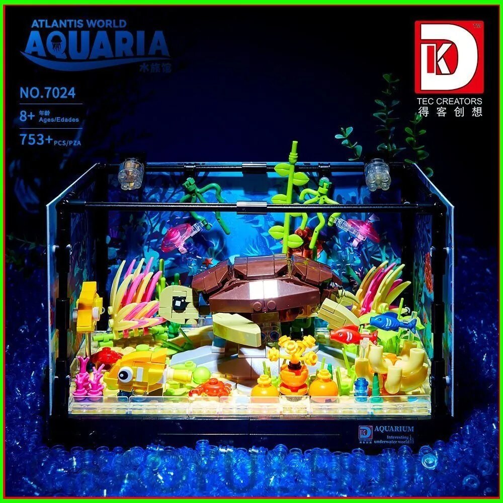 Конструктор Aquaria Atlantis World, 753 детали, DK7024 Красивый цвет V153, для детей от 8 лет — фото 1