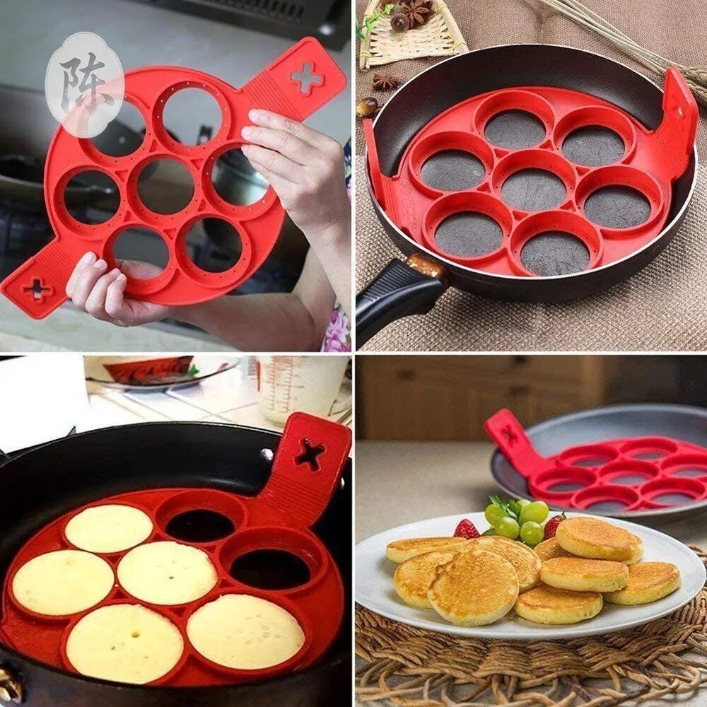 Форма для выпечки, Круглая, 7 яч, 22 см x 39 см, 1 шт