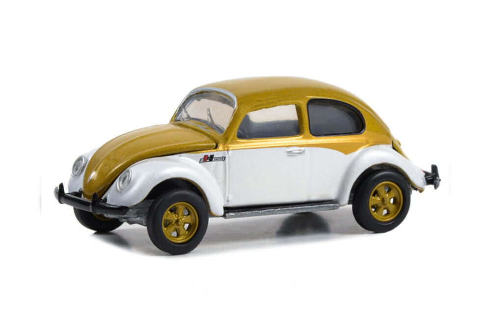 Модель коллекционная GREENLIGHT Vw volkswagen beetle "hurst performance" 1980 white/gold metallic (длина модели 6-10 см)
