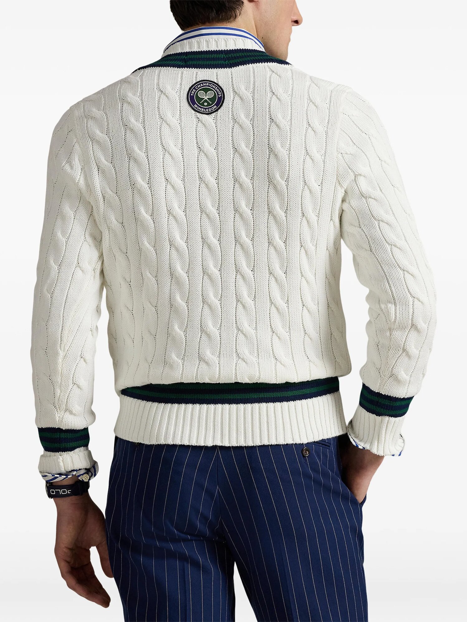 Свитер Polo Ralph Lauren Wimbledon, размер 46, , white — фото 1