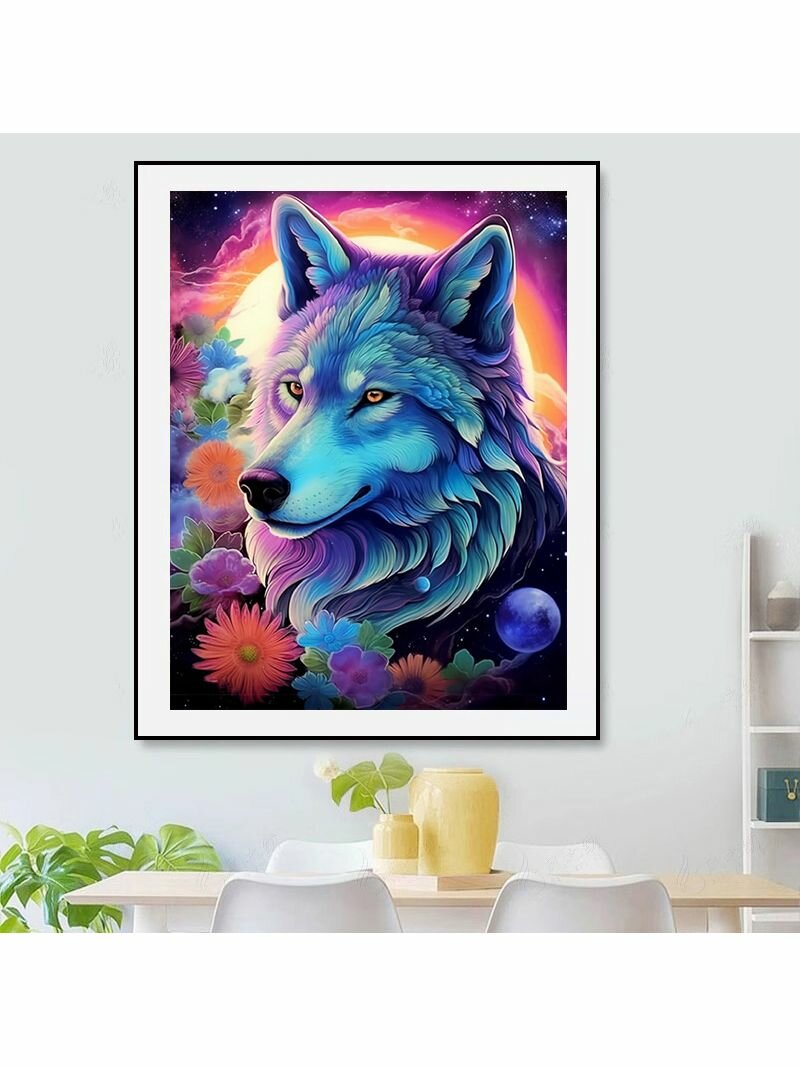 Набор для вышивания крестиком ручной работы Узор волка во сне 40*50cm 11ct Без рамки для картины