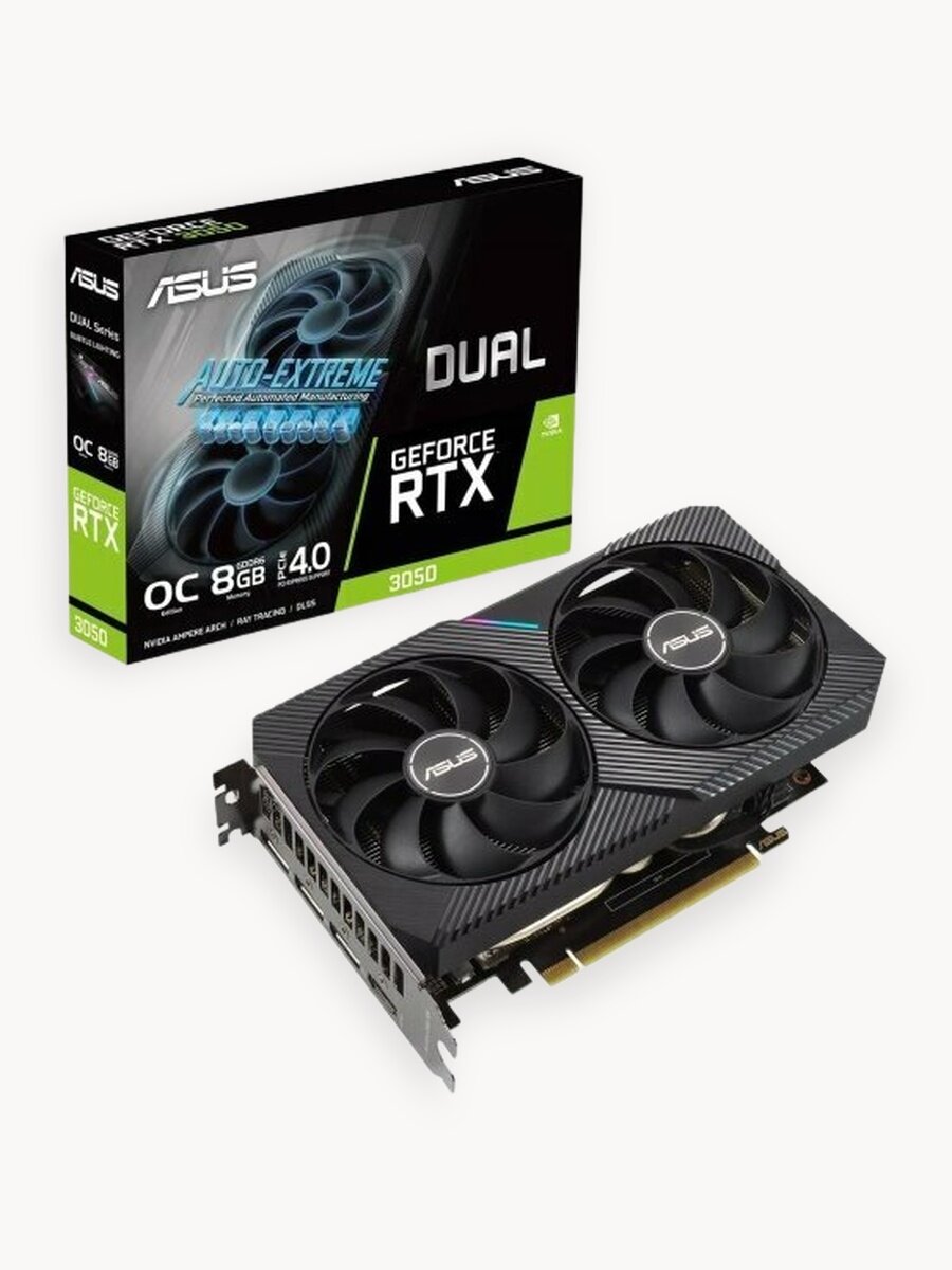 Видеокарта Asus GeForce RTX 3050 DUAL OC V2 8G