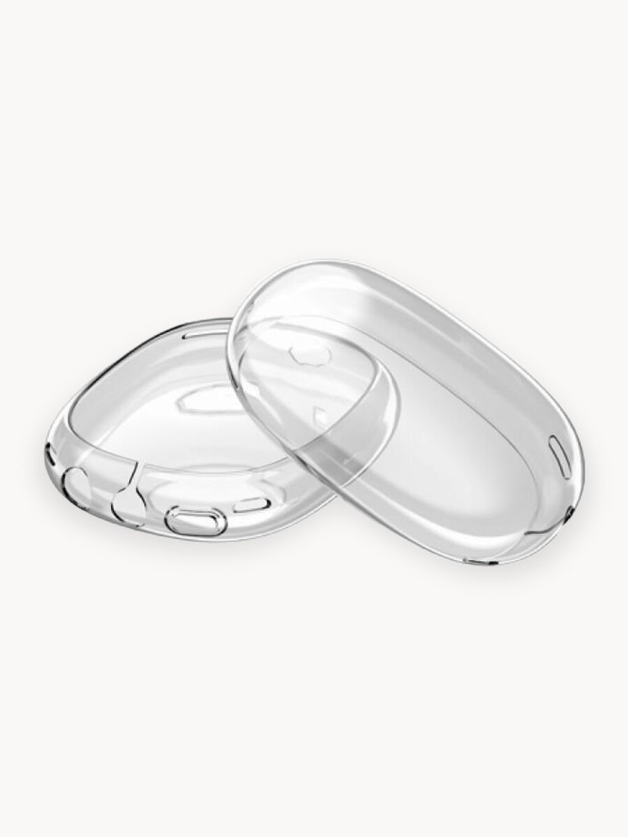 Чехол Yamcase, силикон, влагозащитный, ударопрочный, прозрачный, для Apple AirPods Max