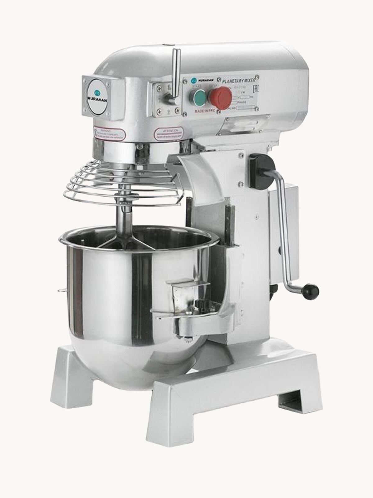 Миксер Hurakan "HKN-IP30FM", планетарный, серебристый, 30л, 3 насадки