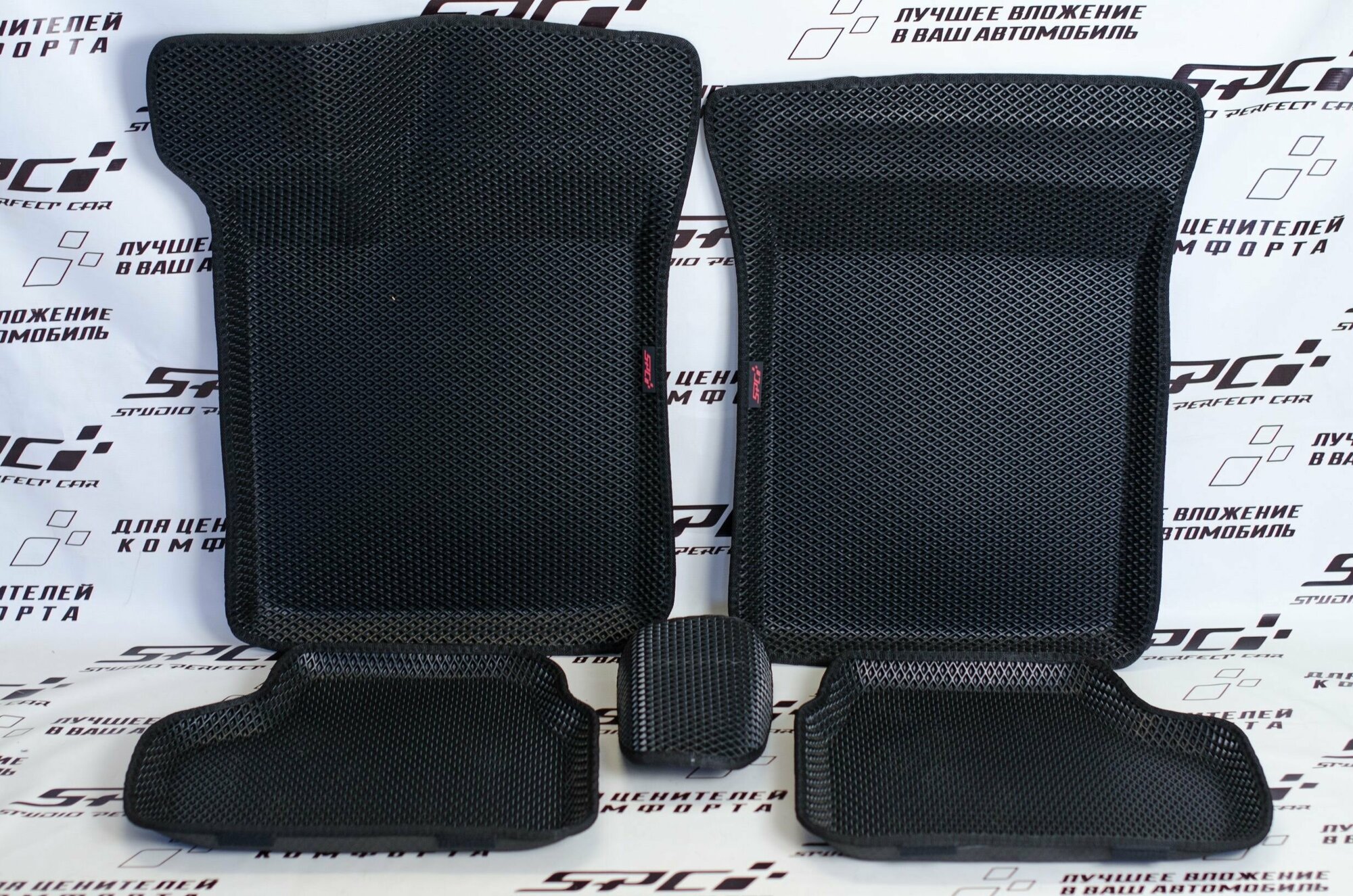 Новинка! Коврики Ева с Пресс Бортами на LADA (ВАЗ) ОКА, ПРЕМИУМ_3D, черный