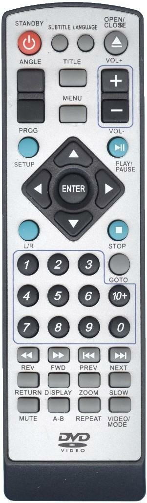 Akira/TCL/VITEK KT-6222 DVD, Пульт ДУ