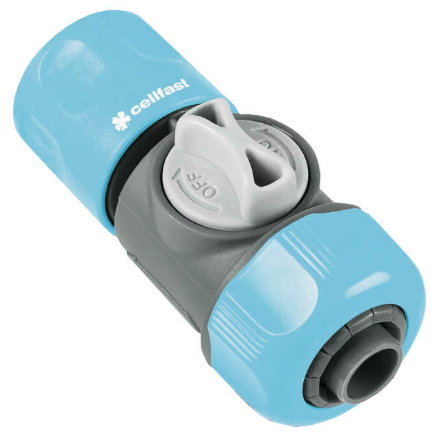 CELLFAST Ideal коннектор с регулятором 1/2 без аквастопа пластик корпус для водопровода