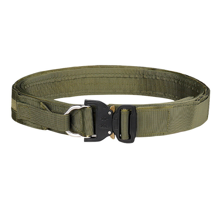 Двухслойный утолщенный тактический пояс CS, улучшенная версия, пояс из нейлона Cobra